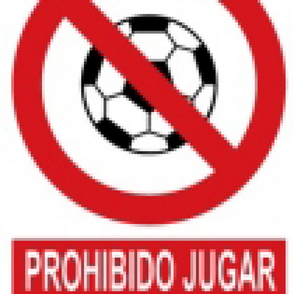senalizacion-comunidad-prohibido-jugar-a-la-pelota - Micomuniweb